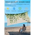 Eucalyptus Leaf Sun Shade Sail 14'X18' Spring Watercolor Sage Green ...