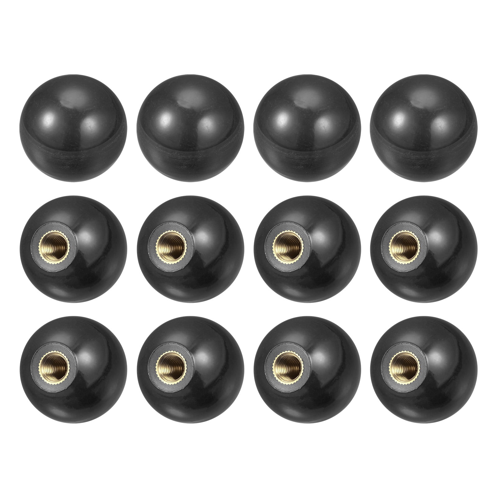 Uxcell Threaded Ball Knobs, 1.18Inch Dia M8 Female Thread Thermoset ...