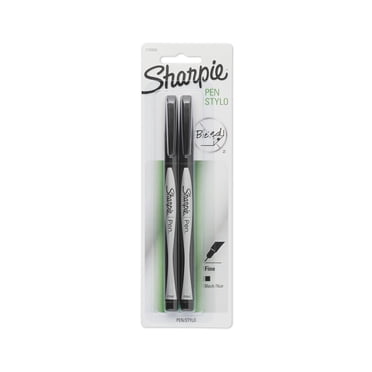 Sharpie Fine Point Pens, Black Permanent Ink, 12 Count, Smear-Resistant ...