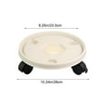 Circular Plant Saucer Tray with Roller Base for Potted Plants, Movable ...