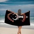 Bold Tribal Design Beach Towel - Muscular Figure with Raised ' BAČEN ...