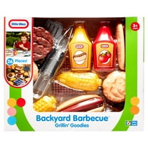 Step2 Sizzle & Smoke Barbecue Blue Toddler Grill Playset with 15 Piece ...