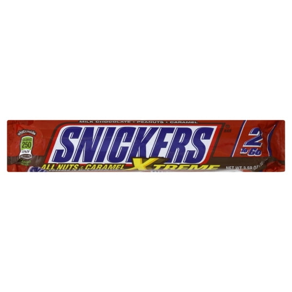 Snickers, Extreme All Nuts & Caramel, 3.59 Oz - Walmart.com - Walmart.com