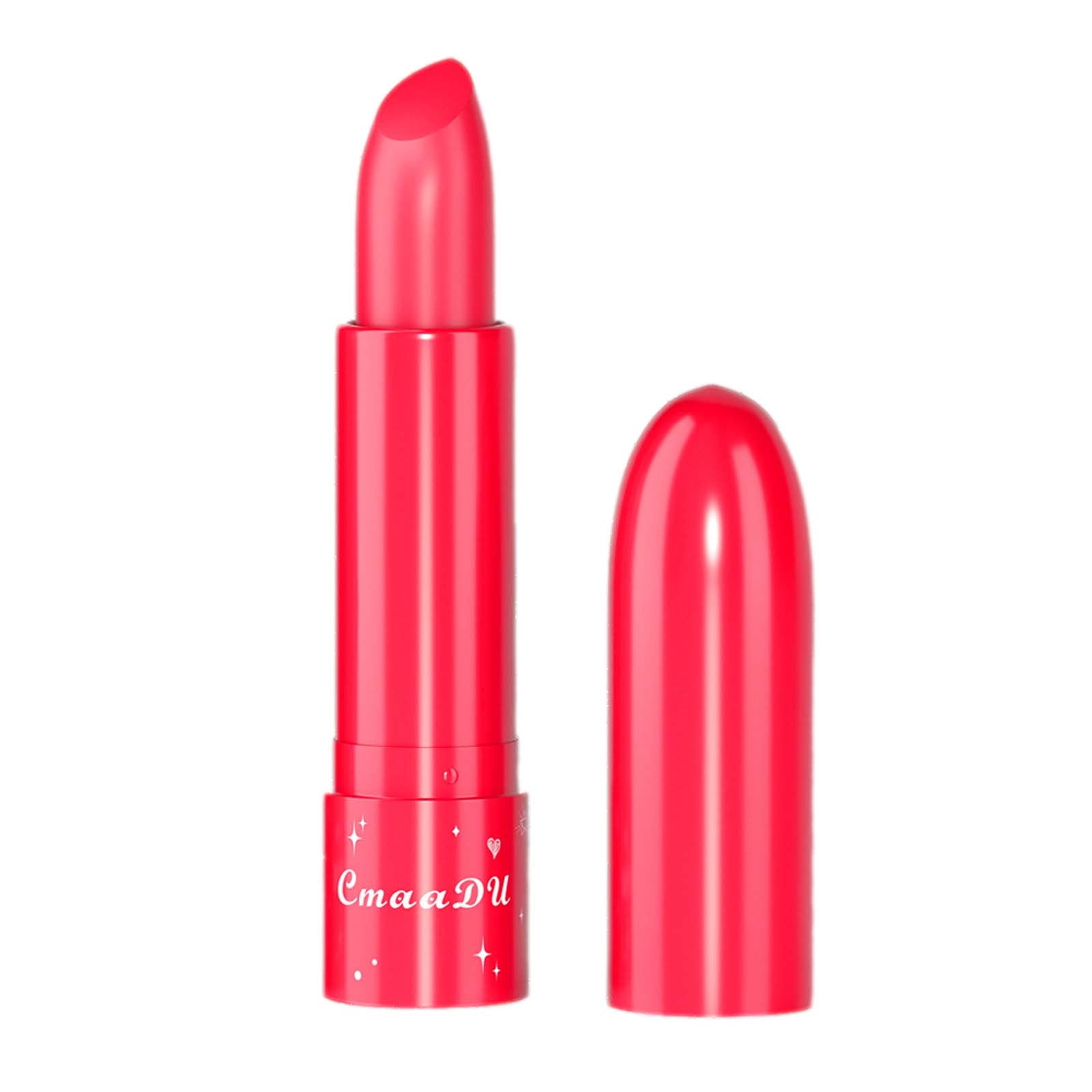 Lápiz labial hidratante con sabor a fruta de 6 colores que cambia de ...