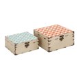 Colorful And Stylish Square Shaped Set Of Two Boxes - Walmart.com