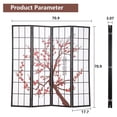 Room Divider 6ft Folding Screen - Oriental Shoji Privacy Partition ...
