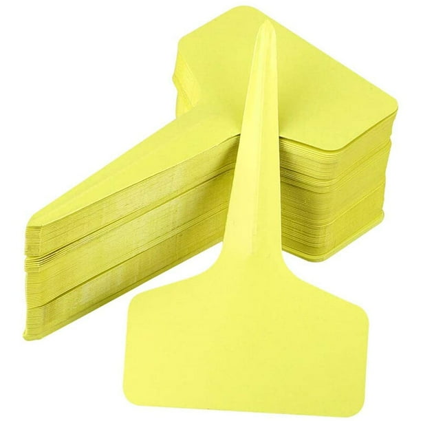 nipocaio100x Plastic Garden Plant Tags 6x10cm Seedling Tag for ...