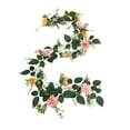 Artificial Green Leaf Garland, 1.8M Realistic Faux Vine, For Wedding ...