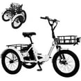 Mooncool 20'' Folding 3 Wheel Electric Tricycle for Adults, Foldable 750W 48V Motorized Electric ...