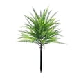 1.8FT Artificial Green Bush with Ground Stake Faux Shrub Outdoor Garden ...