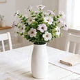 Agiufgs Artificial Flowers Bouquet, Lifelike Realistic No Maintenance ...