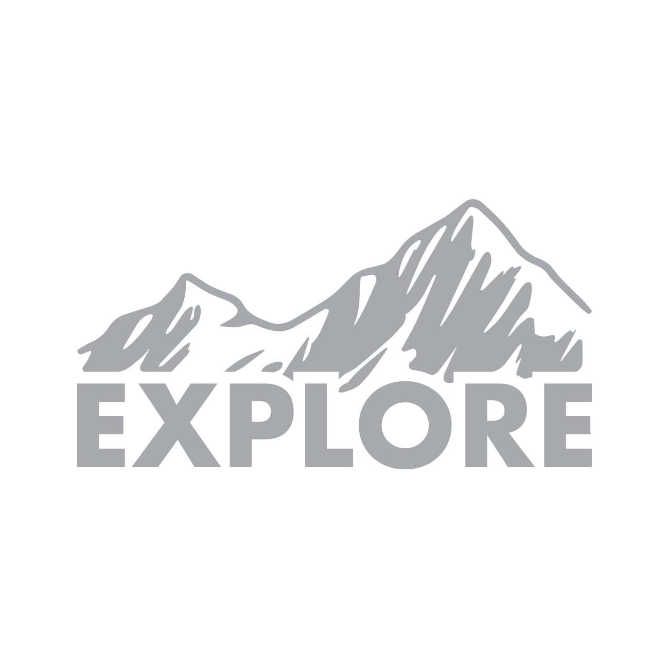 Explore Mountains Sticker Decal Die Cut - Self Adhesive Vinyl ...