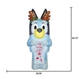 New Christmas Airblown Inflatables Yard Decoration Bluey with Wish List ...