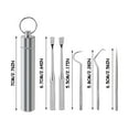 304 Metal Tooth Picking Tool Stainless Steel Toothpick Portable Oral ...
