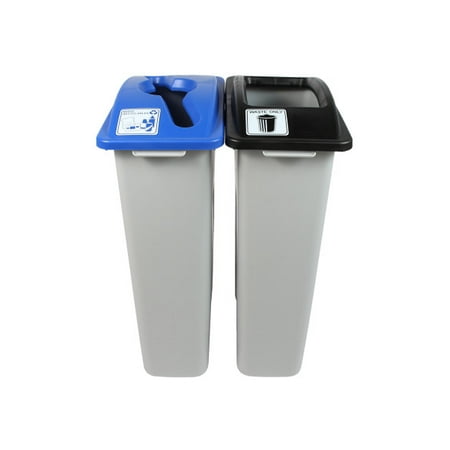 Busch Systems Waste Watcher Recycling & Waste Bins - Double Stream 46 G ...