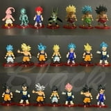 21PCS Dragon Ball Z Mini Figures: Super Saiyan Goku, Vegeta, Gotenks ...