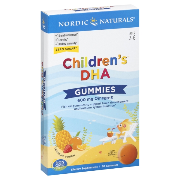 Nordic Naturals Children's DHA Gummies, 600 Mg, 30 Ct - Walmart.com ...