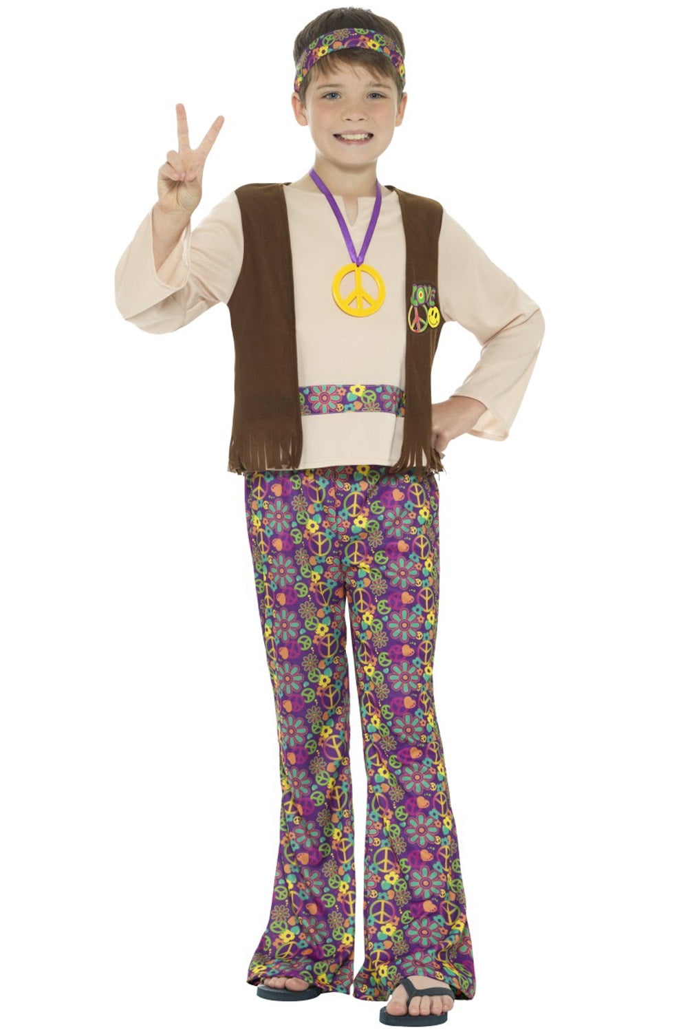 Peace Out Hippie Boy Child Costume - Walmart.com