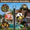 WIXOLBOR 10Ft String Light Poles, 4 Pack, Metal Poles for Outdoor ...