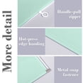 Zipper File Bag Ribbon Business Card Style Data Organization A4 Large ...