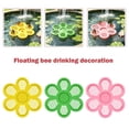 Yellow Pink Green Silicone Flower Bird Bath Insert for Pollinators with ...
