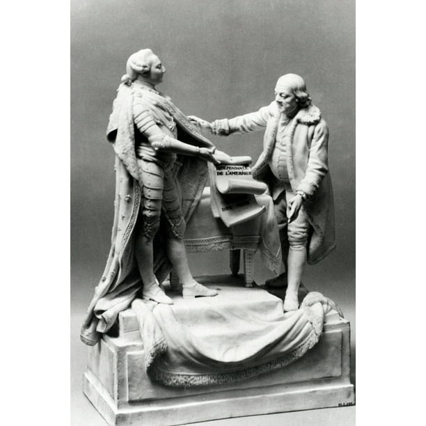 Franklin And Louis Xvi. /Nmarble By Le Mire Of Louis Xvi (1754-1793 ...