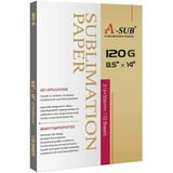 ASUB 110 Sheets 120g Sublimation Paper 8.5X14'' + Koala 4X100ml Sublimation Ink CMYK for Epson ...
