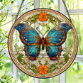 butterfly floral leaves Stained Glass Design. Best Graduation Season ...