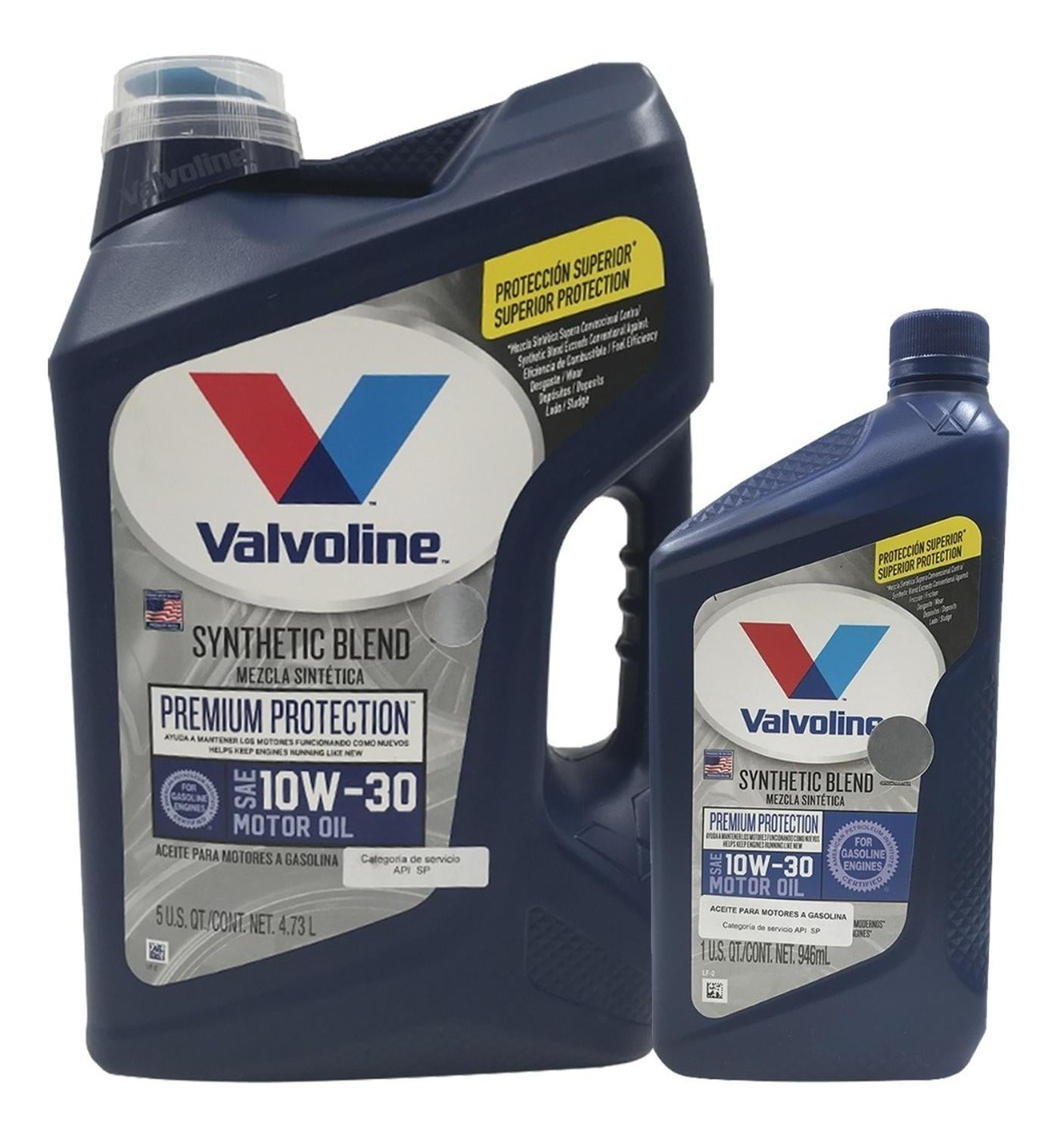 Aceite de Motor VALVOLINE Premium Protection 10W30 6 Litros | Walmart ...