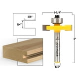 4 Bit Slot Cutter Router Bit Set - 1/4" Shank - Yonico 14481q - Walmart.com