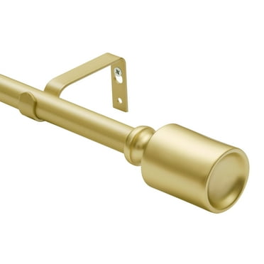 UTOPIA ALLEY 3/4 Inch Curtain Rod, Single Decorative Drapery Rod ...