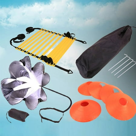 Adults Track Field Training Resistance Drag Parachute Agility Ladder ...