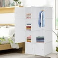 Zimtown 8-Cube DIY Modular Cubby Shelving Storage Organizer, Portable ...