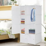 Zimtown 8-Cube DIY Modular Cubby Shelving Storage Organizer, Portable ...