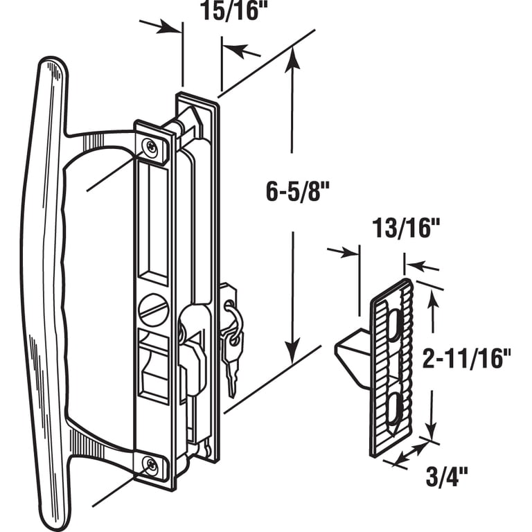 Sliding Door Handle Parts
