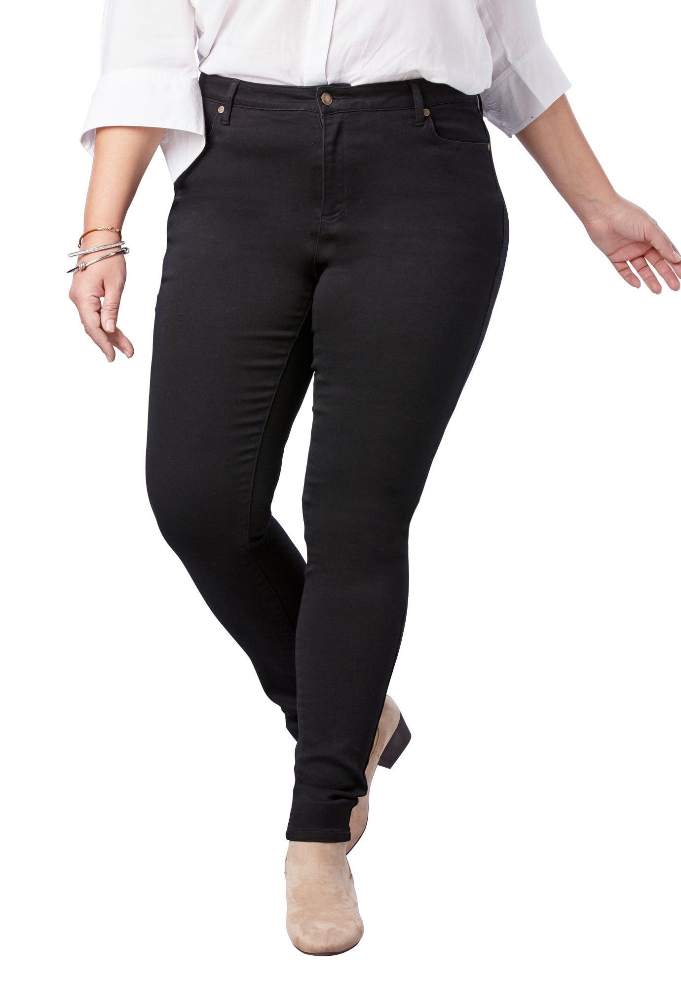 Woman Within - Woman Within Plus Size Petite Perfect Skinny Jean Jeans ...