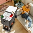 UBesGoo 80 Quart Portable Rattan Ice Chest with Opener, Patio Party ...