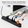 40 Pcs Multi Color Cable Labels, Oval Wire Labels for Electronics ...