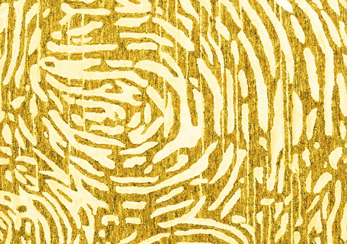 Ahgly Company Indoor Rectangle Abstract Yellow Contemporary Area Rugs ...