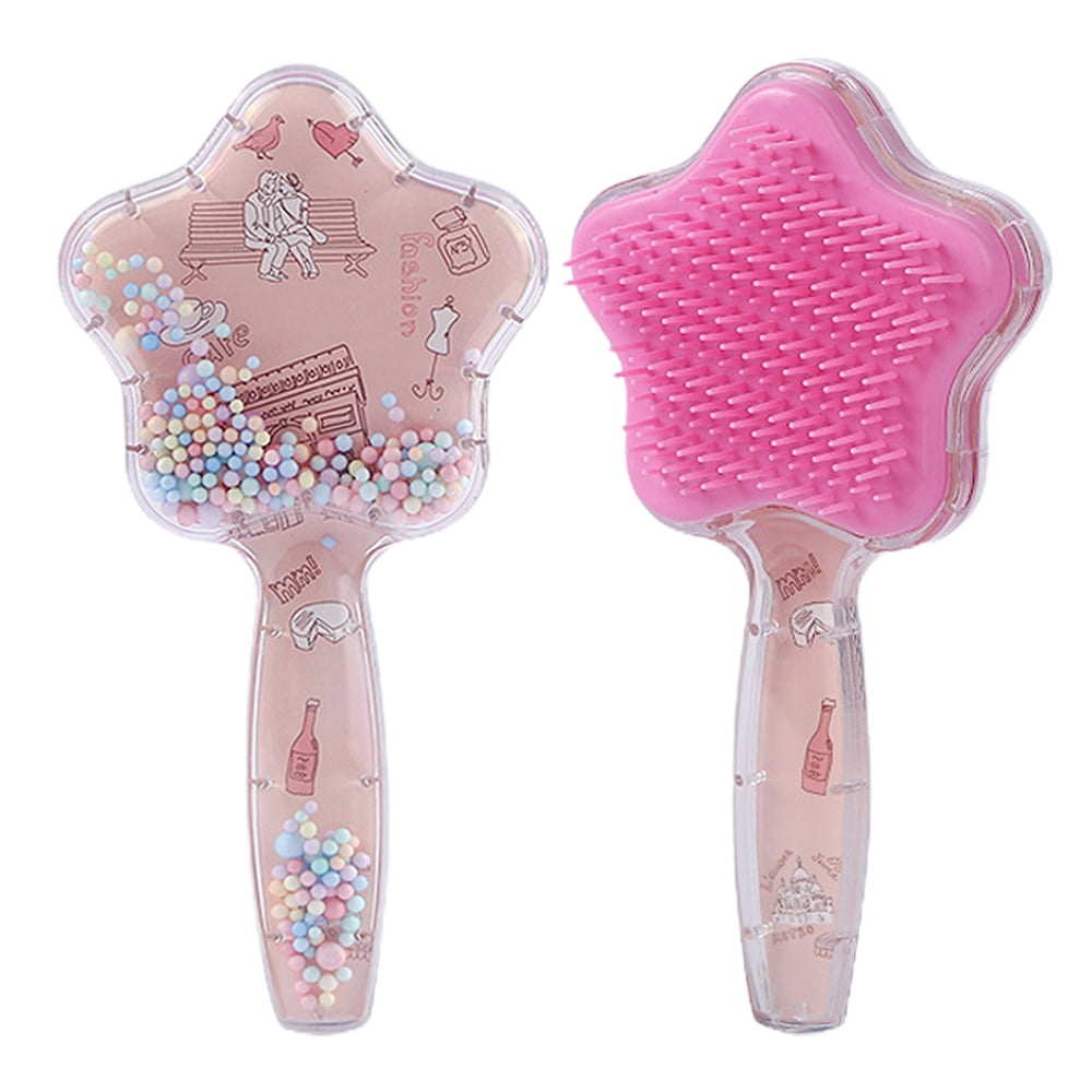 Five-pointed Star Comb Plastic cartoon hair comb Portable children's ...