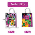 16 Pieces Barney and Friends Cartoon Theme Party Gift Bags Set for Kids ...