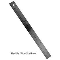 Pacific Arc Stainless Steel Ruler with Inch and Metric(mm), Non Skid ...
