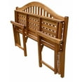 Patio Wise 4-Foot Foldable Acacia Wood Garden Bench, Long Back Exterior ...