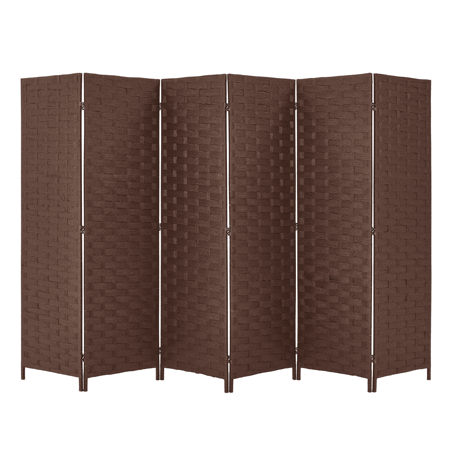 YODOLLA 6 Panels Room Divider, 6 FT Tall Weave Fiber Room Divider ...