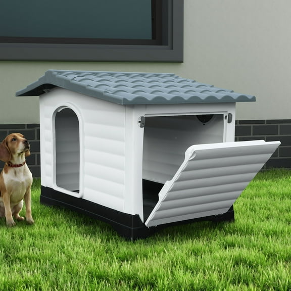 Extra Large Log Cabin Dog House with Weather Resistance - Walmart.com