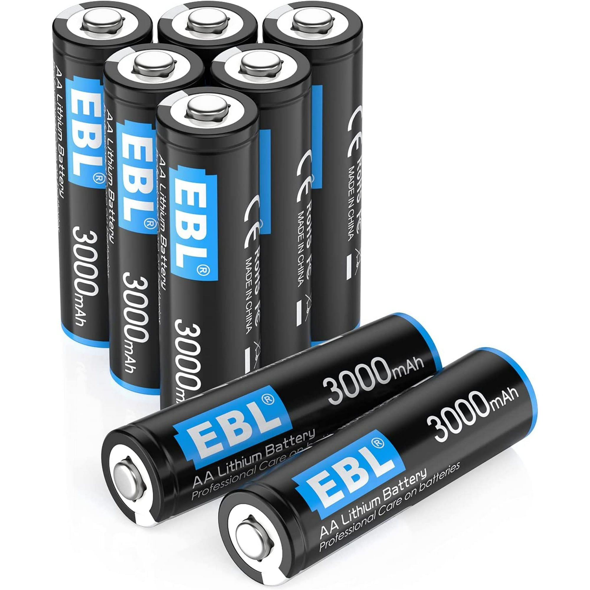 Click here for Hsmeiegadovf Ebl 8 Pack Aa 3000mah Lithium Batteri... prices