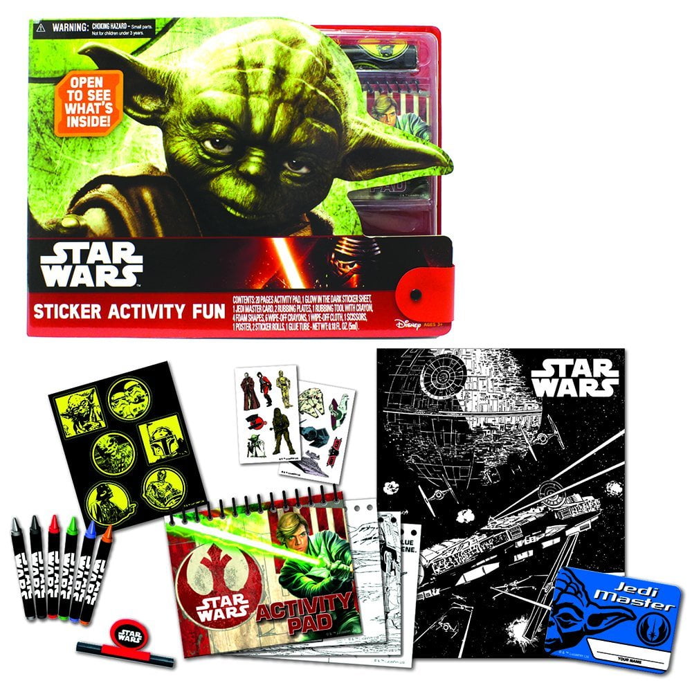 Star Wars Yoda Sticker Activity Fun Play Set - Walmart.com