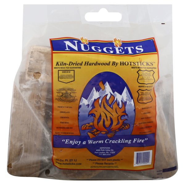 Gish Logging & Hot Sticks 237935 0.75 cu ft. Firewood Nuggets - Walmart.com