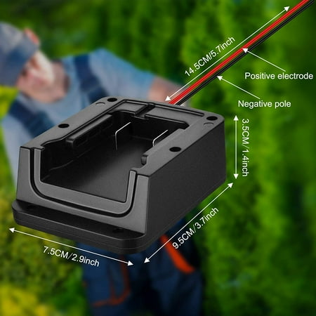 2 Pieces Battery Adapters 18V Battery Dock Adapter Dock Holder Power ...