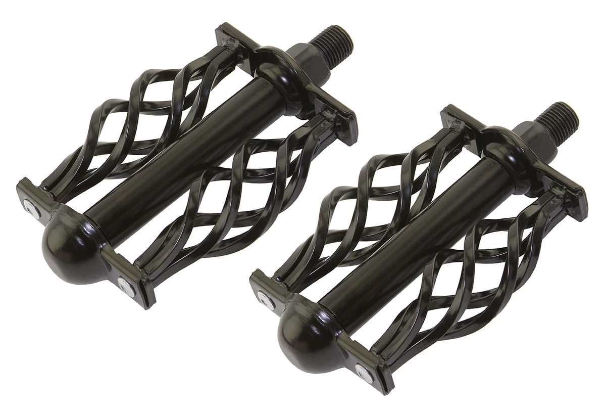 bike Twisted Pedals W/Cage 1/2" Black.lowrider beach cruiser bicycle ...